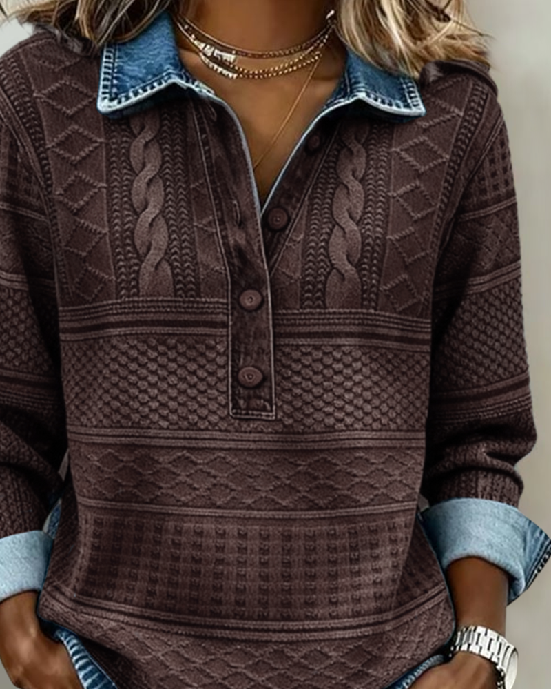 Elena | Modern Half-Zip Sweatshirt – Edith & Mae